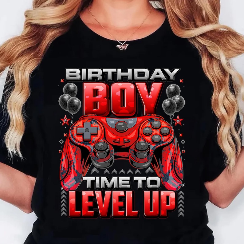 Gamer Birthday PNG Bundle, Level up Birthday Boy Digital File, Gaming ...