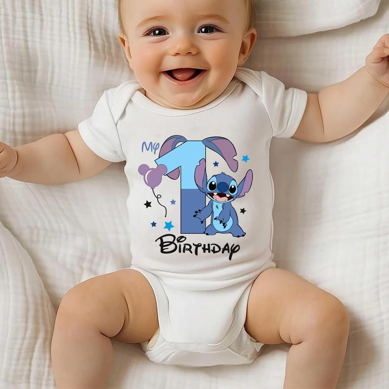 Stitch Birthday Bundle PNG, Birthday Boy Png, Family Birthday Png ...