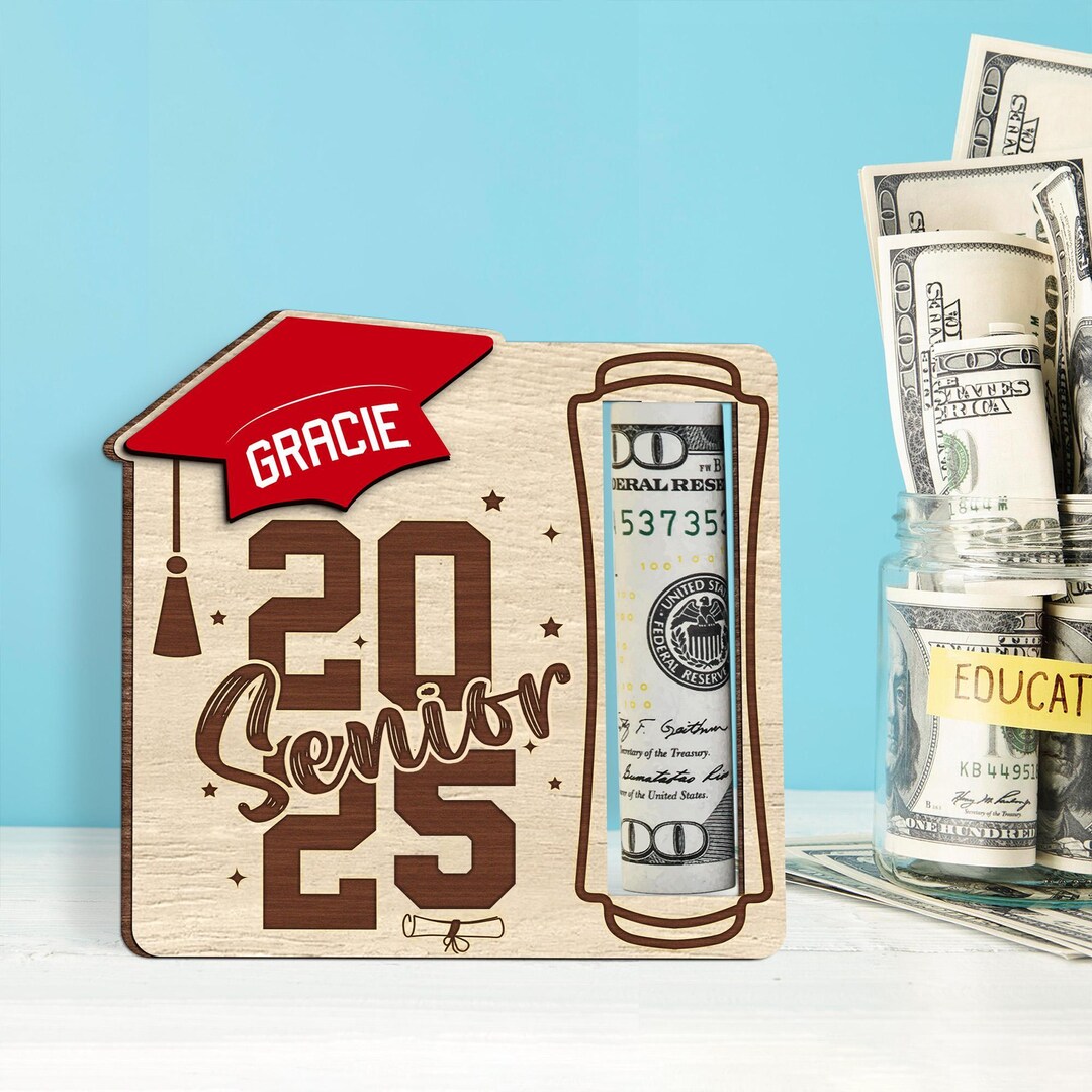 Custom Graduation Money Holder Gift, Class of 2025 Grad Money Card ...