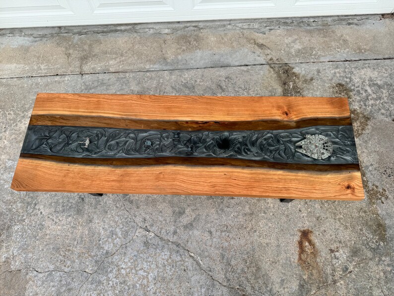 Star Wars Epoxy Table Cherry Wood - Etsy