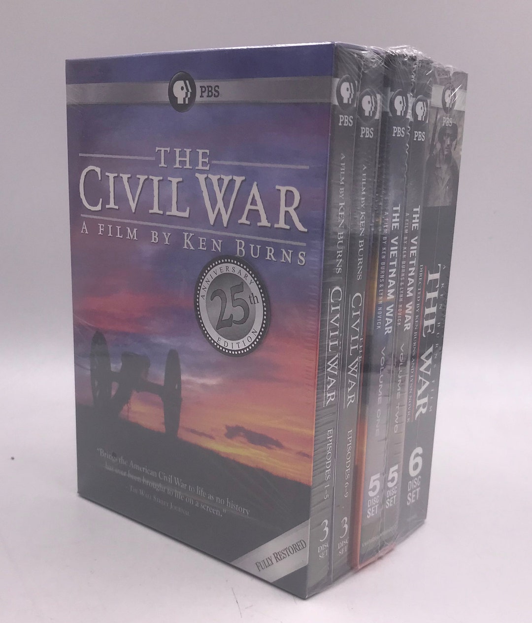 Ken Burns War Film DVD Collection: the Civil Warthe Vietnam Warthe War ...