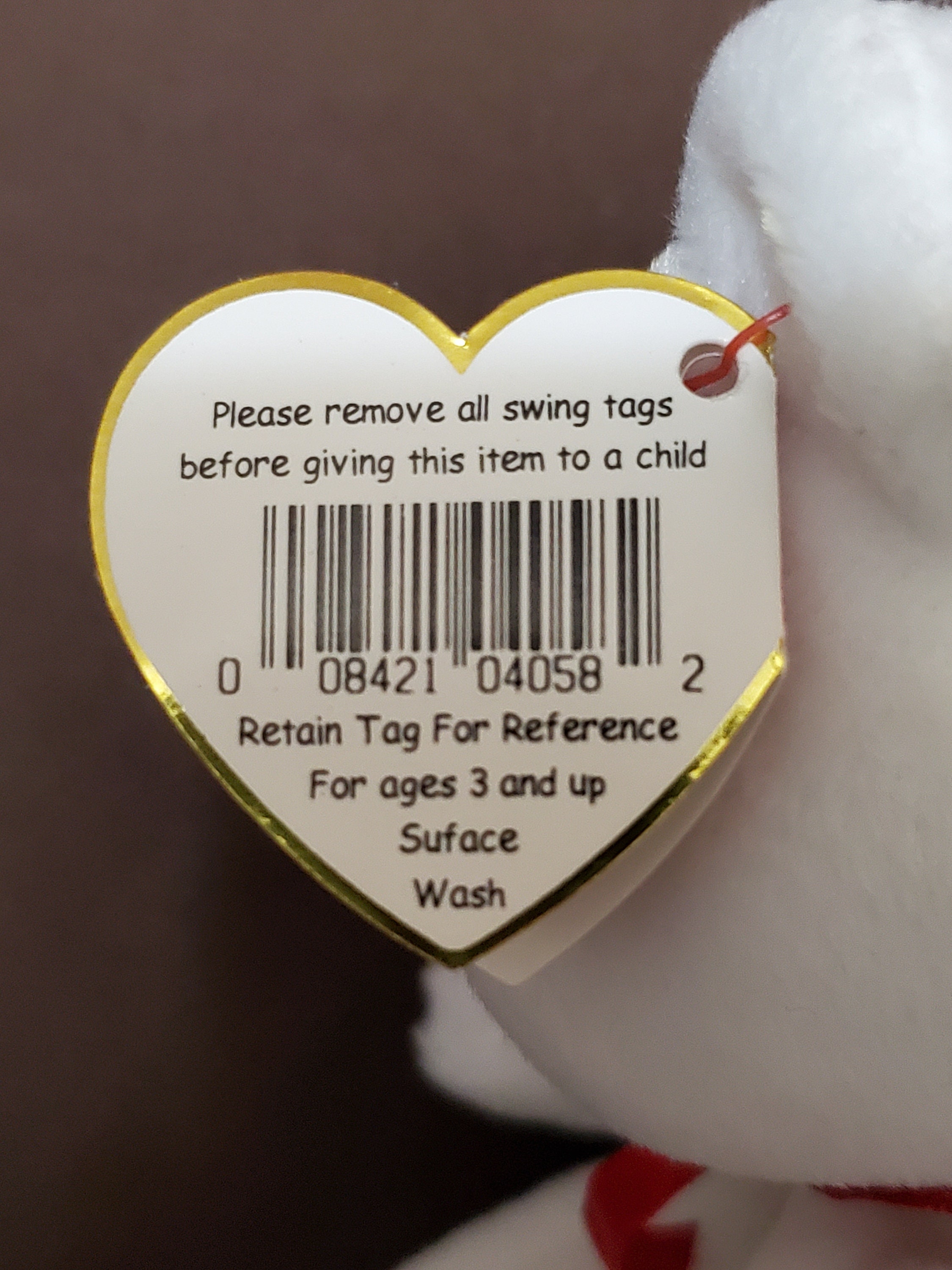 Ty Valentino Bear Rare With Tag Errors - Etsy