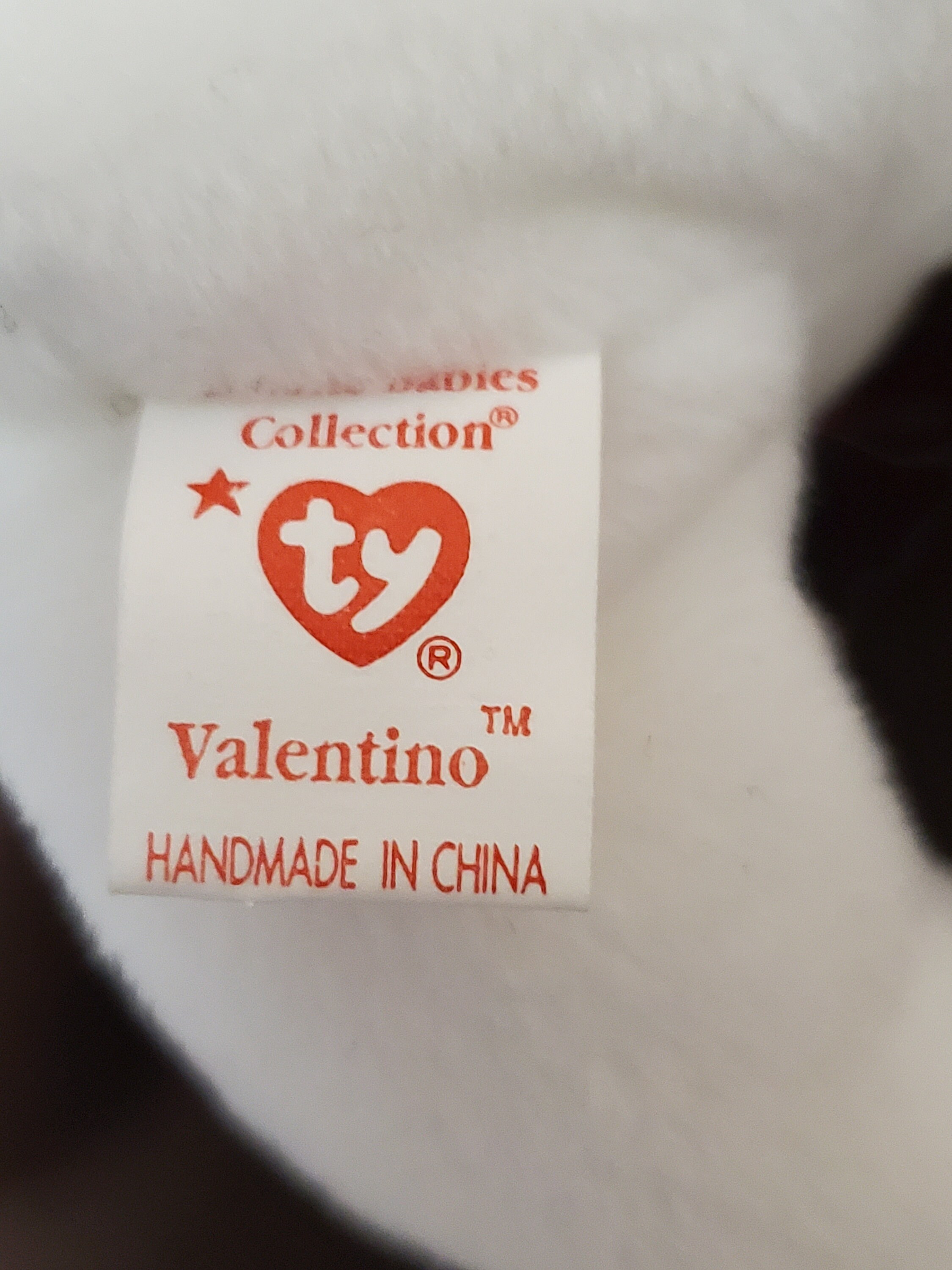 Ty Valentino Bear Rare With Tag Errors - Etsy