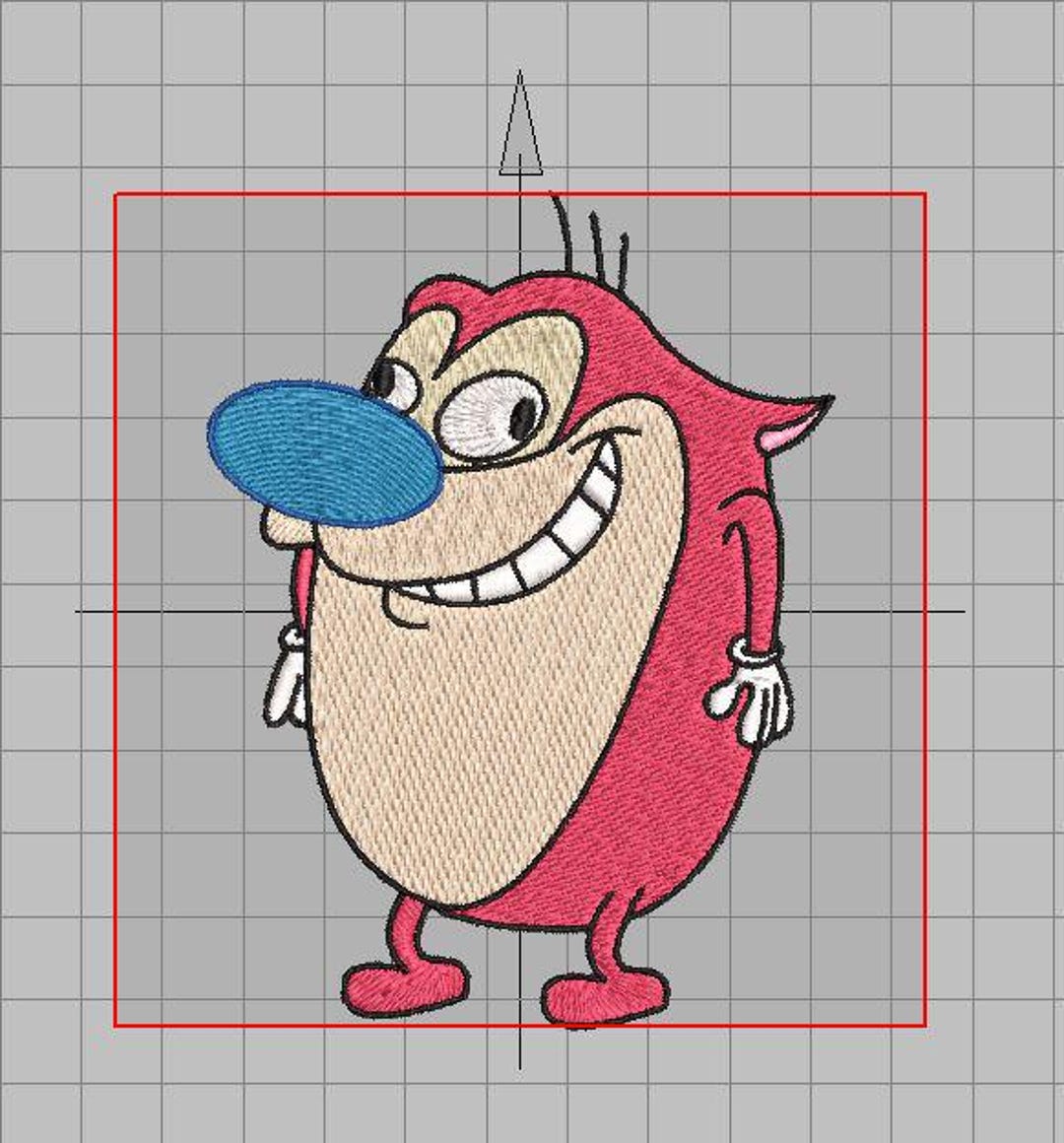 Stimpy Embroidery Design 3.96" Tall All Major Embroidery Files Included ...