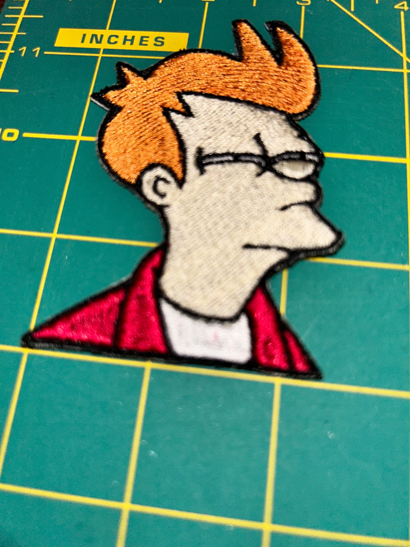 Skeptical Fry Embroidered Patch – Cartoon Sew on or Iron on Patch - Etsy
