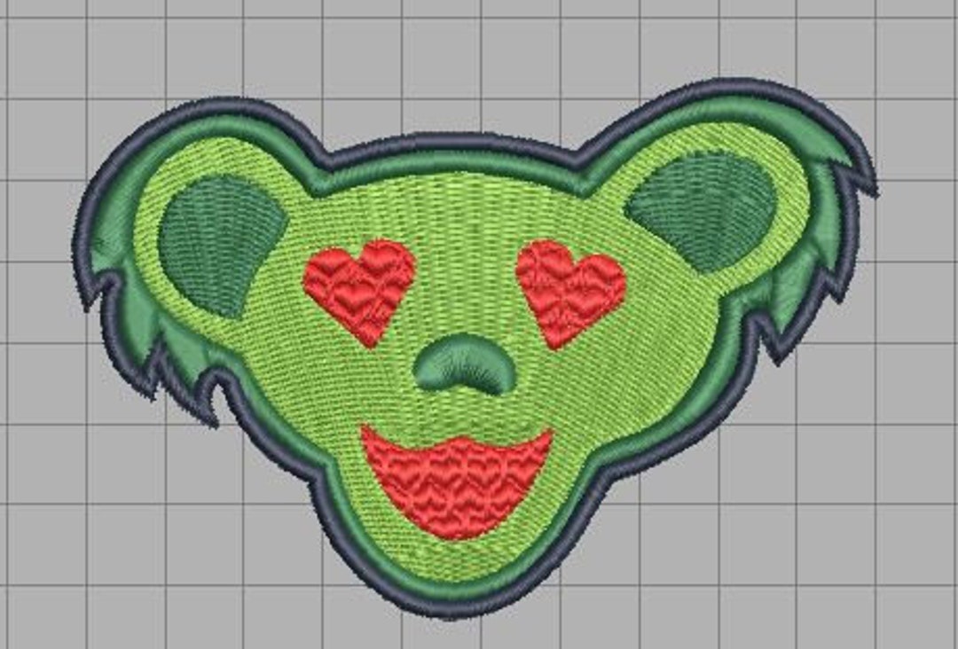 Valentines Dancing Bear 4x4 .pes, .jef, .xxx, .vp3, .vip .hus .dst - Etsy