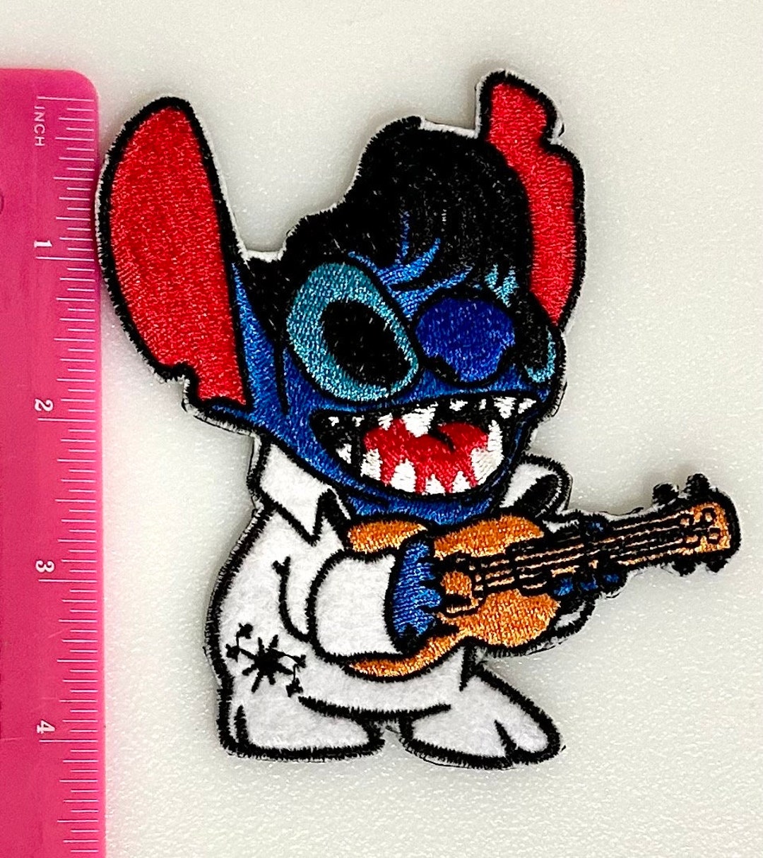 Stitch Elvis Embroidered Patch Cartoon Iron on Patch Meme Patch - Etsy