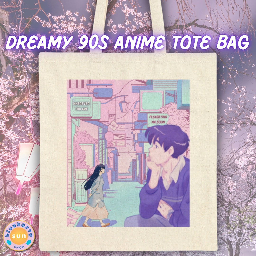 Anime Tote Bag Dreamy Anime Tote Anime Lover Tote Bag Canvas Tote Bag ...