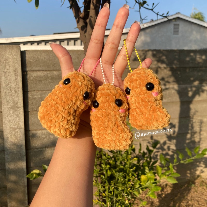 Chicken Nugget Keychains - Etsy