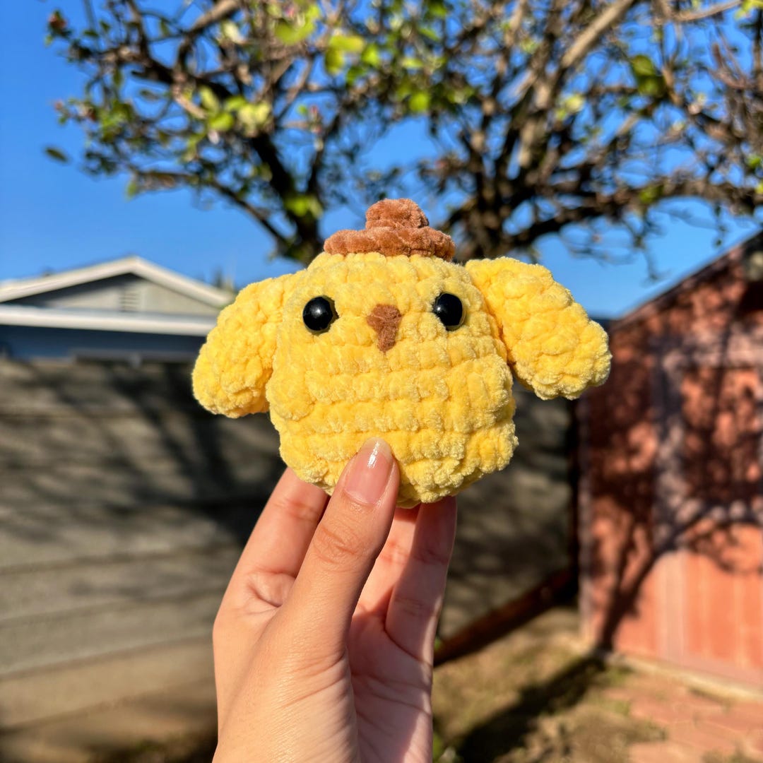 Crochet Pompompurin | Small Pompompuri Plushie - Etsy