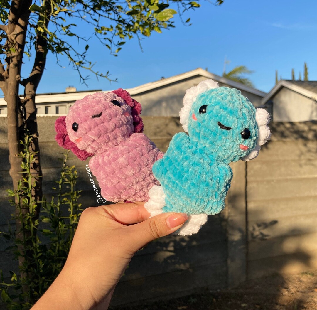 Crochet Axolotls Small Axolotl Plush Axolotl Plushie - Etsy