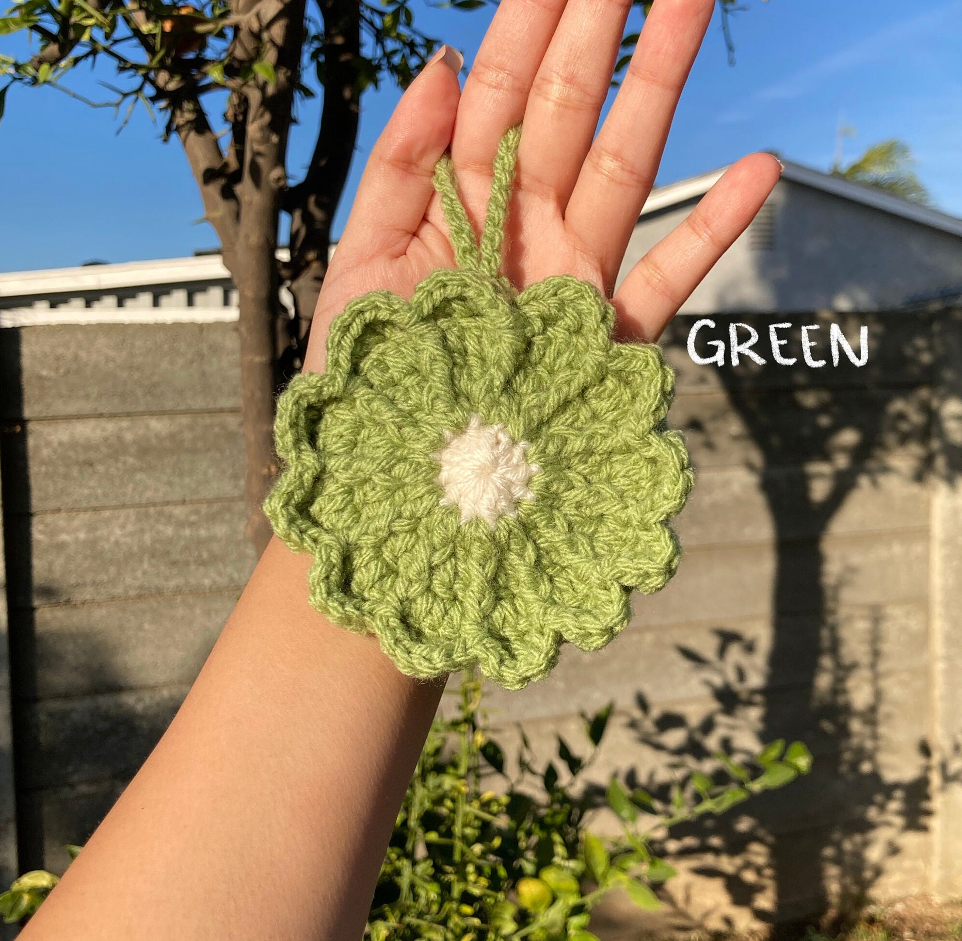 Crochet Flower Pouch Crochet Flower Bag Crochet Bag Accessories Bag ...