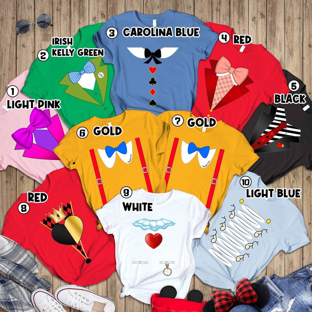 Alice in Wonderland Characters Shirt Disney Alice Shirt - Etsy