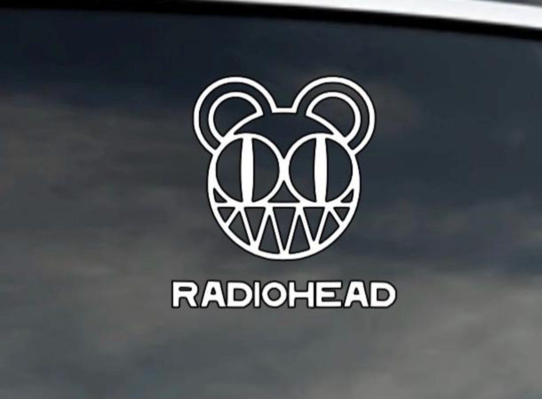 Radiohead Vinyl Decal (white) - Etsy