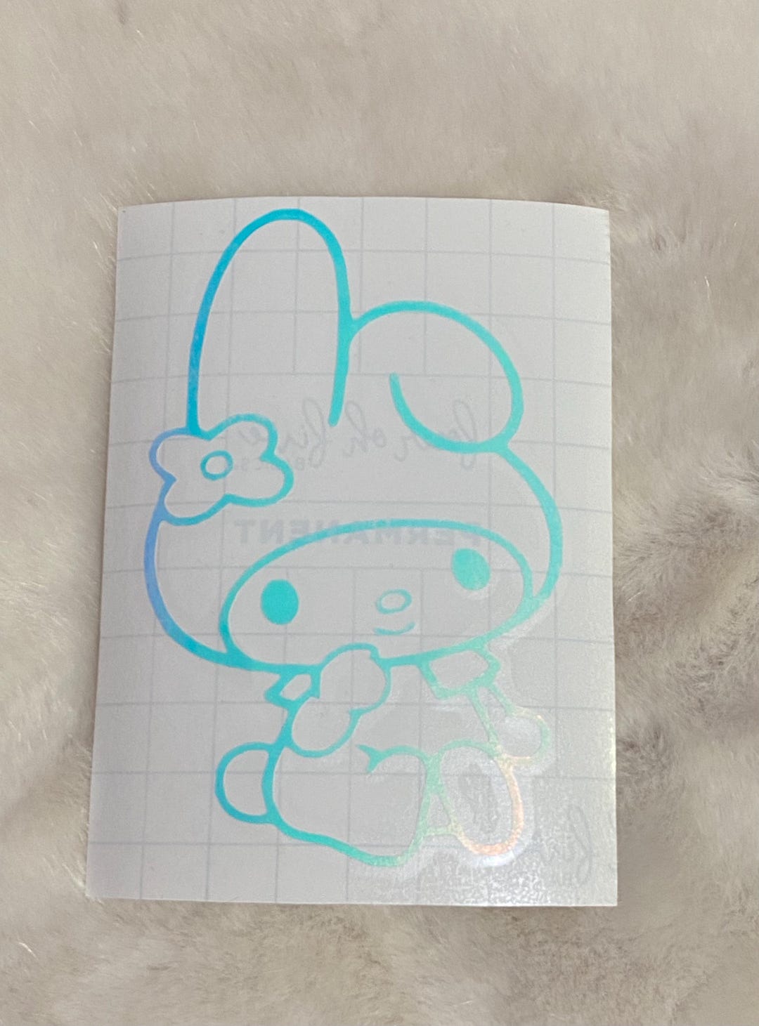 My Melody Vinyl Decal (holographic Opal) - Etsy