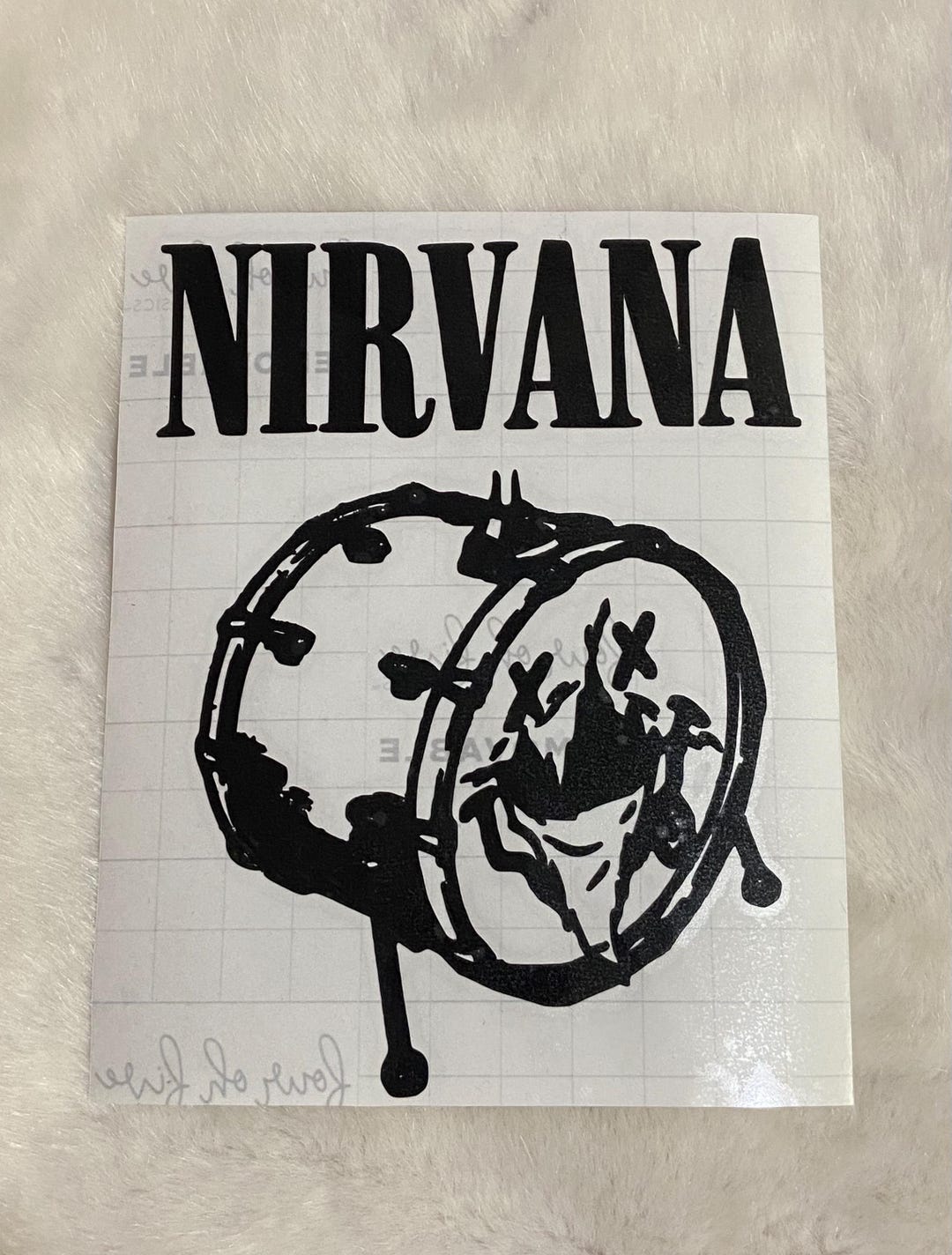 Nirvana Vinyl Decal black - Etsy