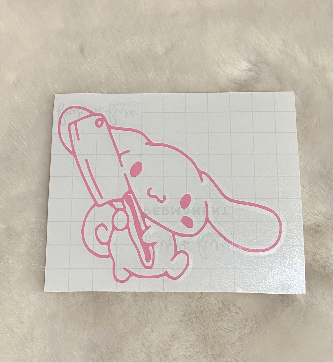 Cinnamoroll Cleaver Vinyl Decal (light Pink) - Etsy