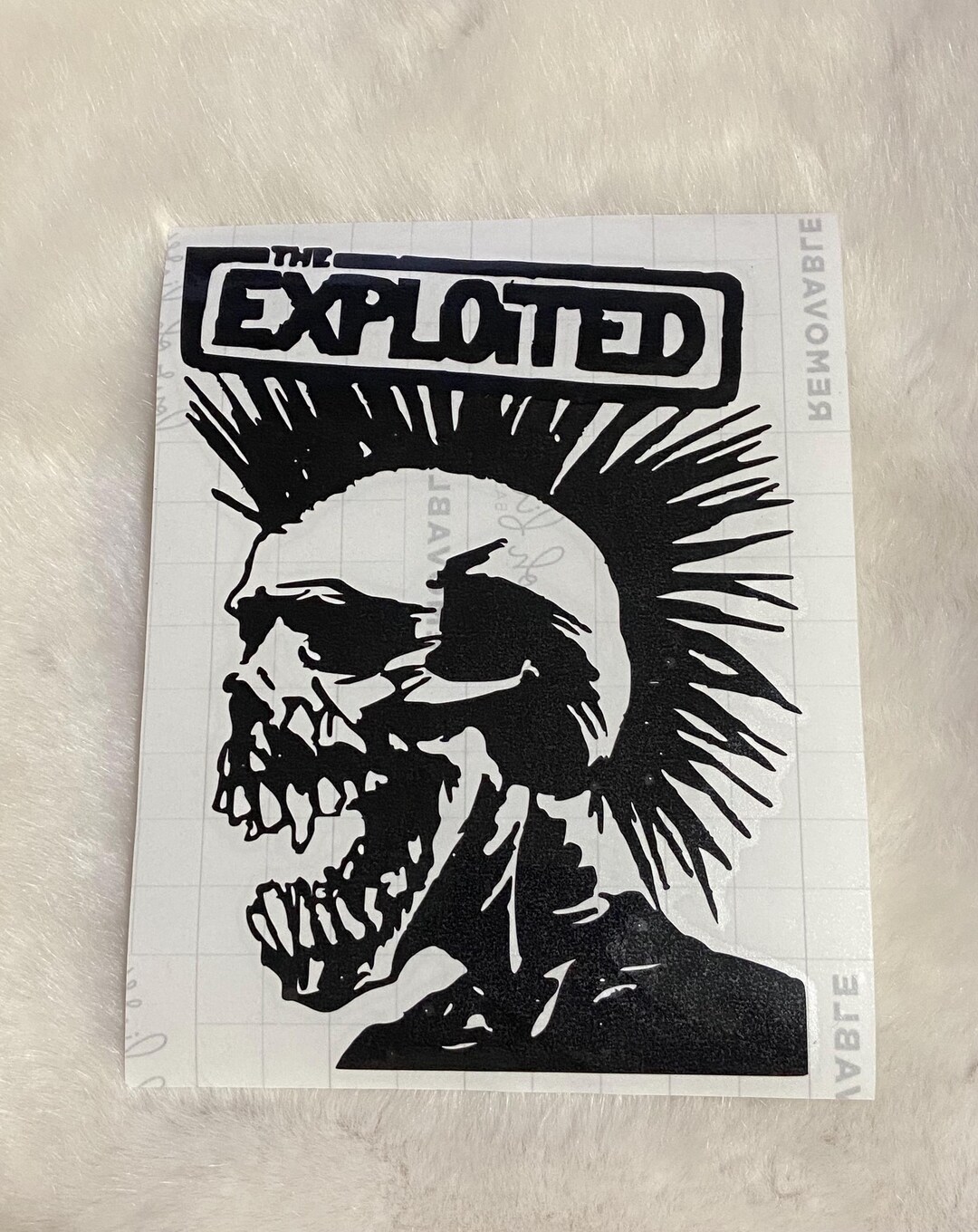 The Exploited Vinyl Decal (black) - Etsy