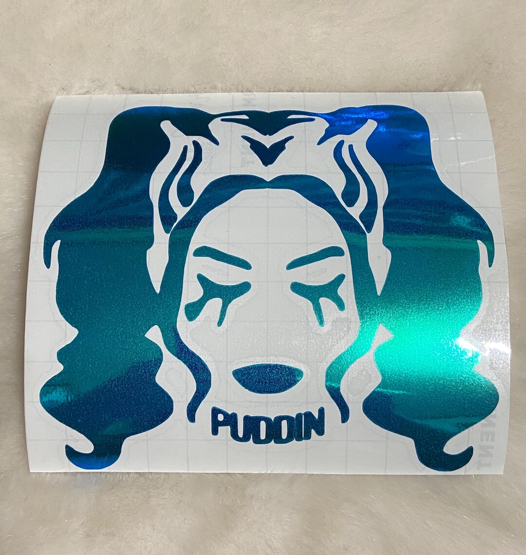 Harley Quinn Vinyl Decal (holographic Blue) - Etsy