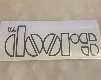 THE DOORS Band Logo Sticker Decal 6x2 Inch Jim Morrison American Rock ...