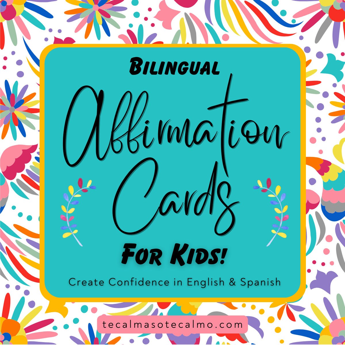 Bilingual Affirmation Cards for Kids: Spanish Flash Cards - Etsy