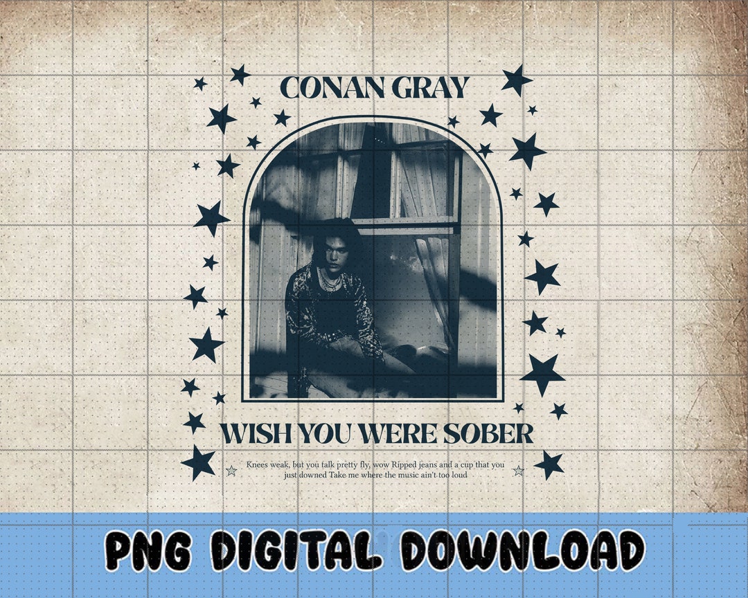 Conan Gray Vintage PNG, Conan Music Gray Superache Album PNG, Conan Fan ...