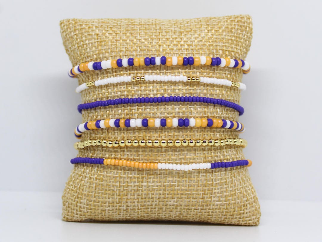 James Madison University (JMU) Dukes Purple, Gold, & White Bitsy ...