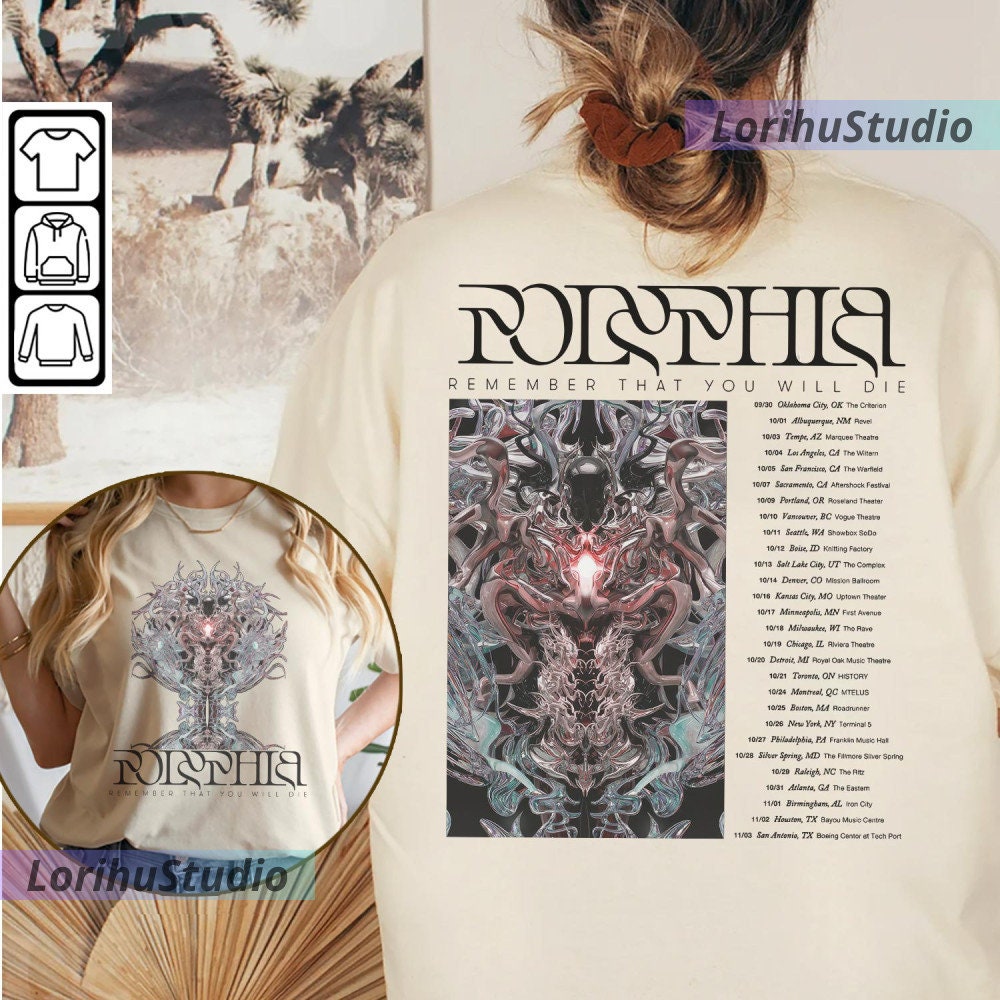 Polyphia Music Shirt, 2Side Polyphia Remember That You Will Die Tour 2023 2024 Shirt sold by ...