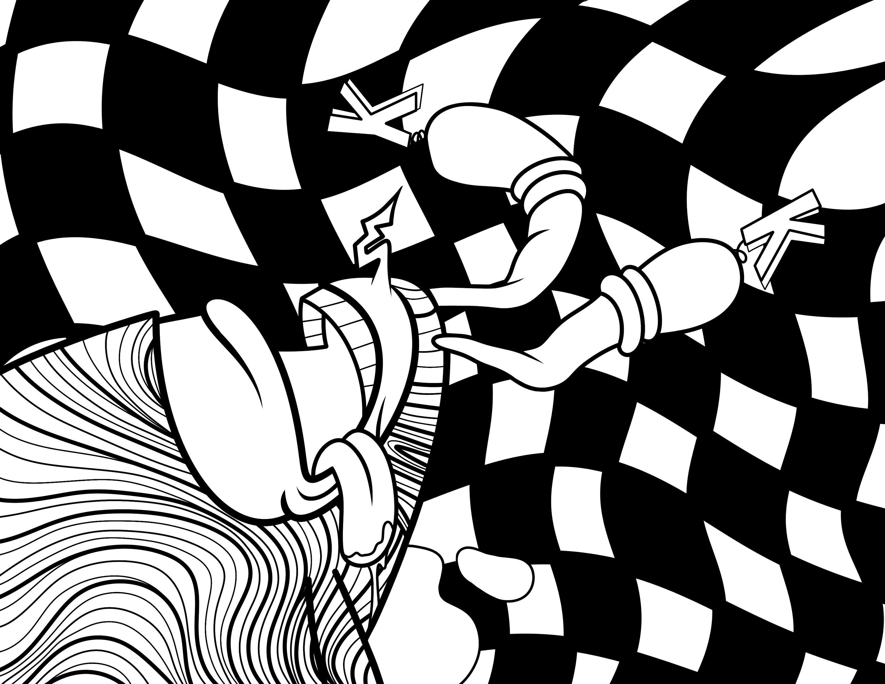 Tripped Out Spongebob Squarepants Themed Coloring Pages - Etsy