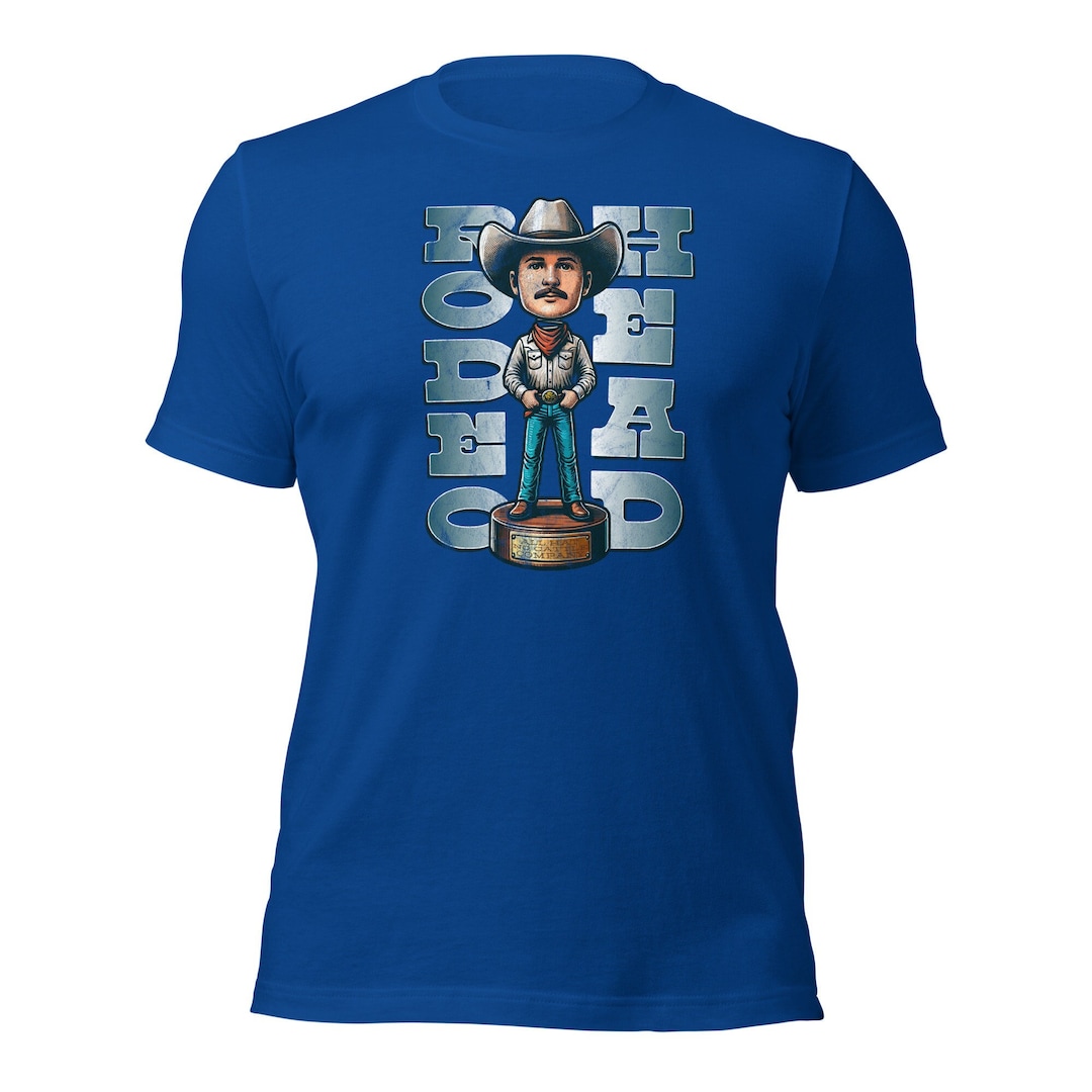 Rodeo Bobblehead Funny Cowboy T-shirt - Etsy