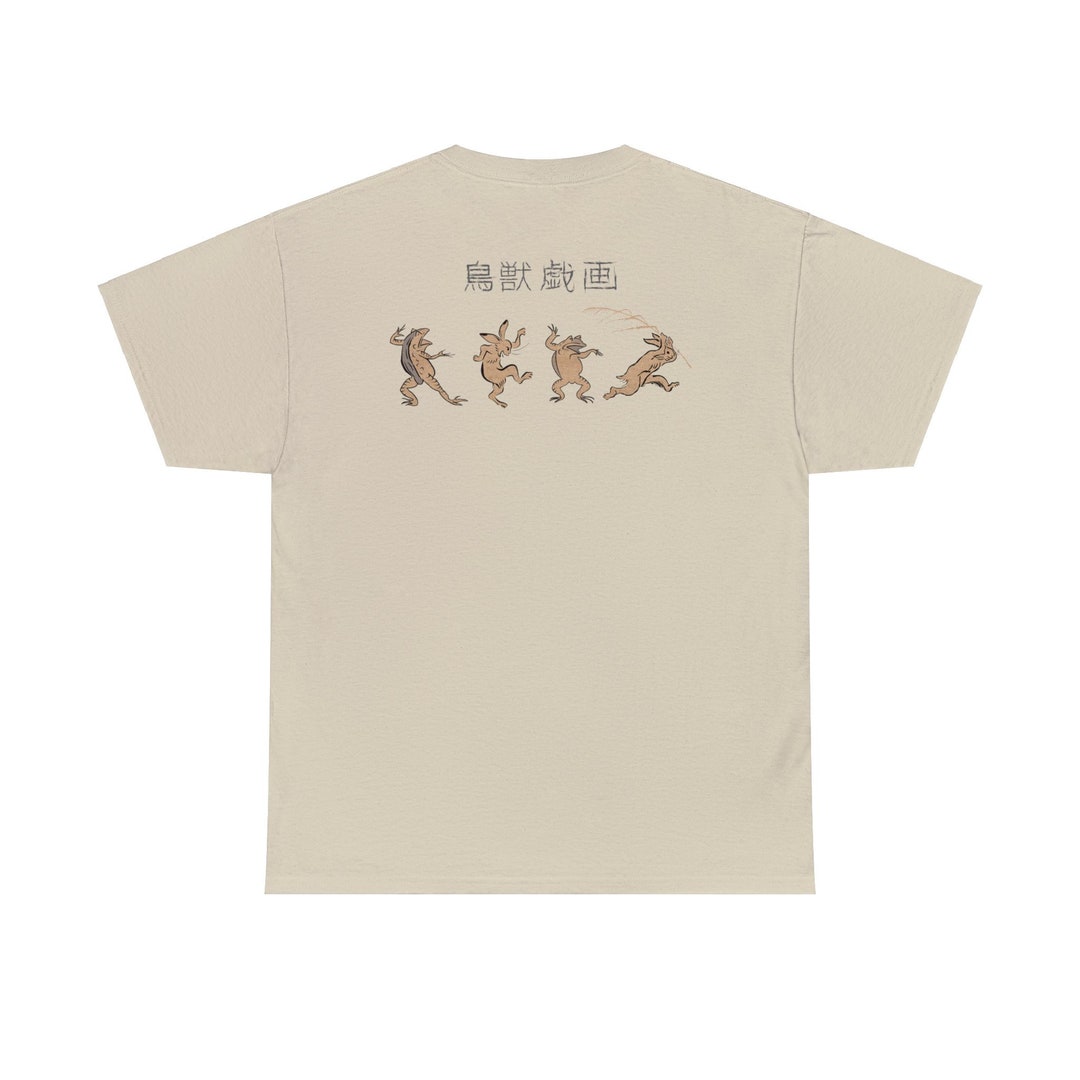 Giga Friends Rabbits and Frogs Backprint Tee - Etsy