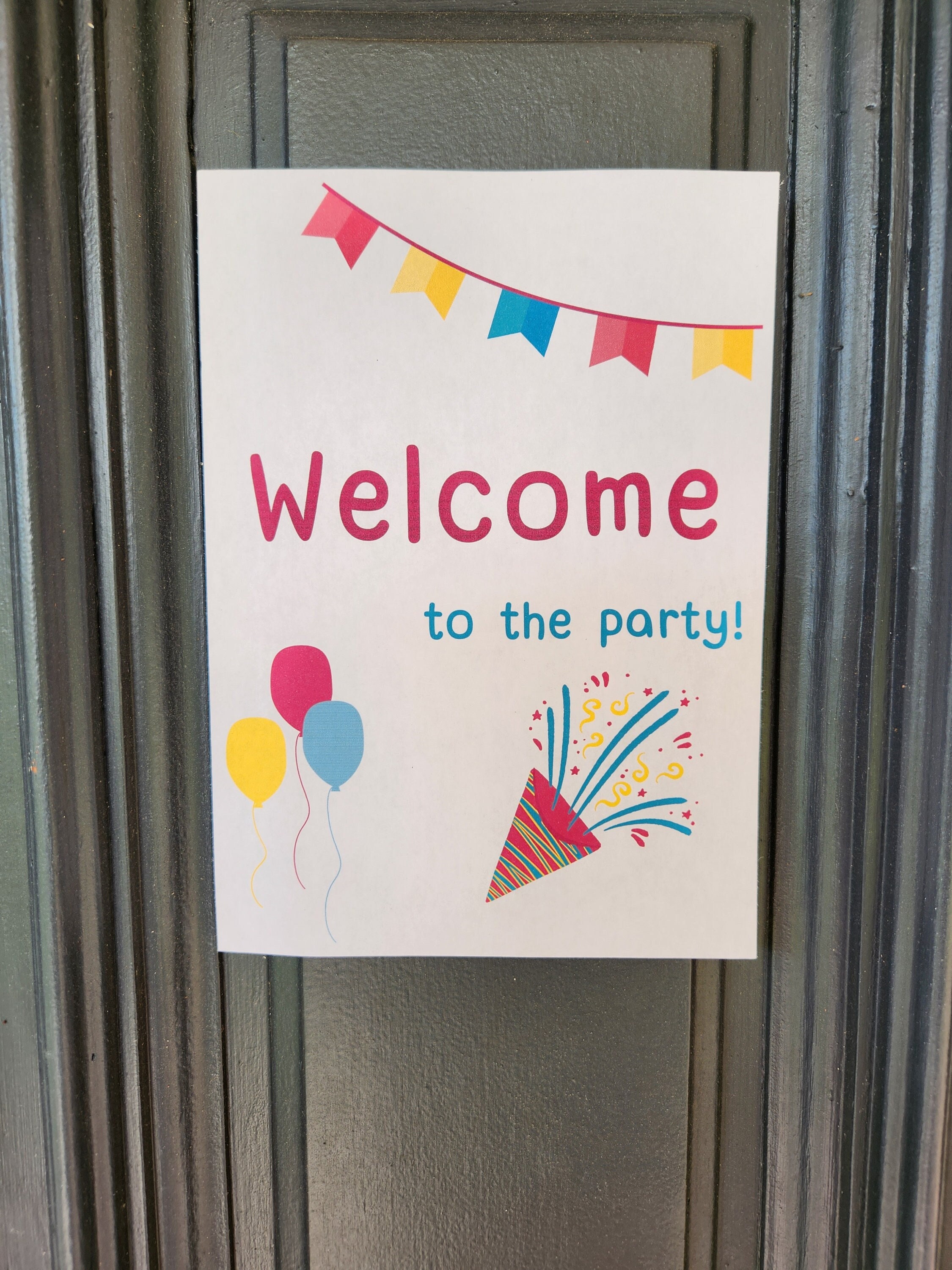 Welcome Sign Instant Download, Printable Sign, Children Party Decor ...