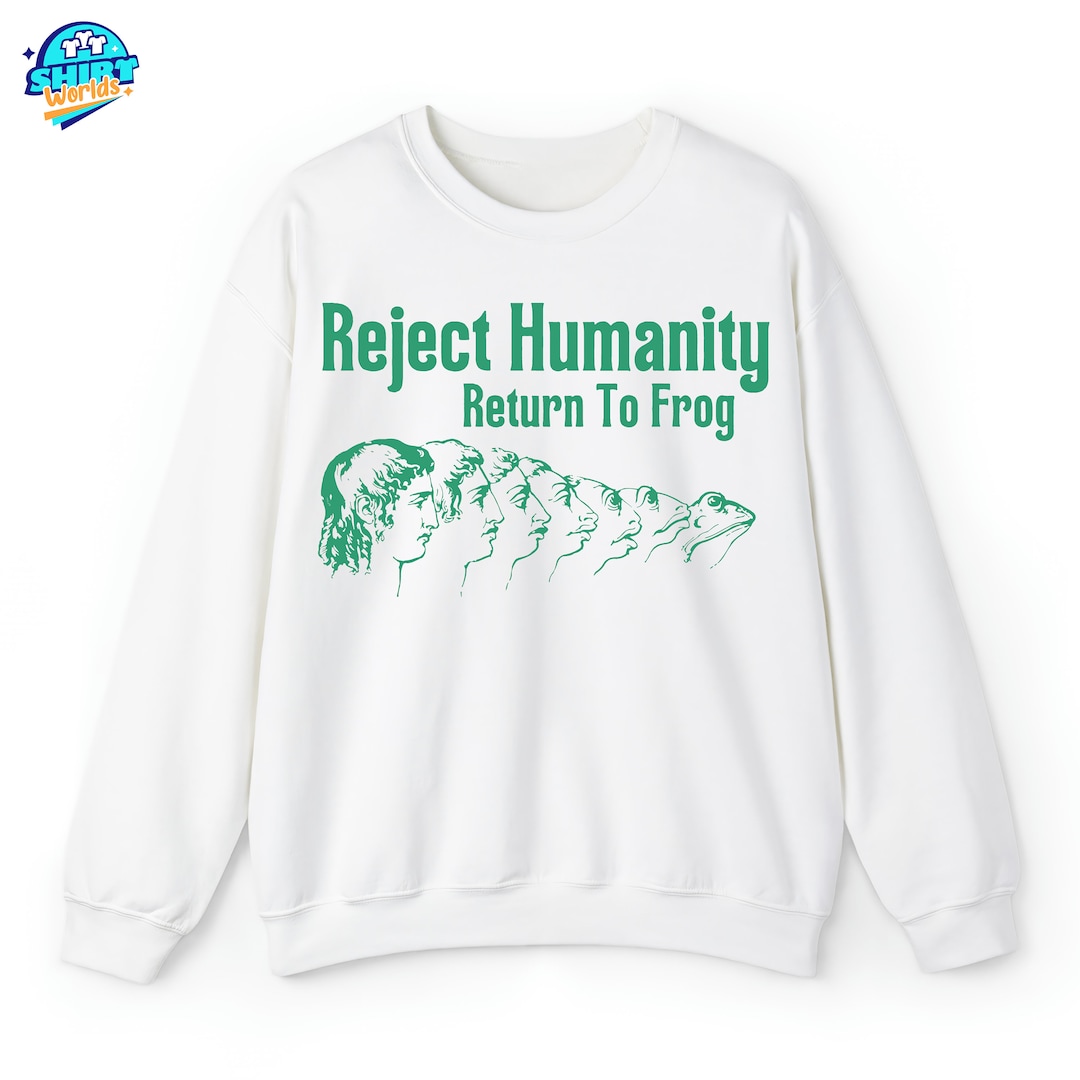 Reject Humanity Return to Frog Unisex T-shirt, Funny Frog Tshirt, Frog ...