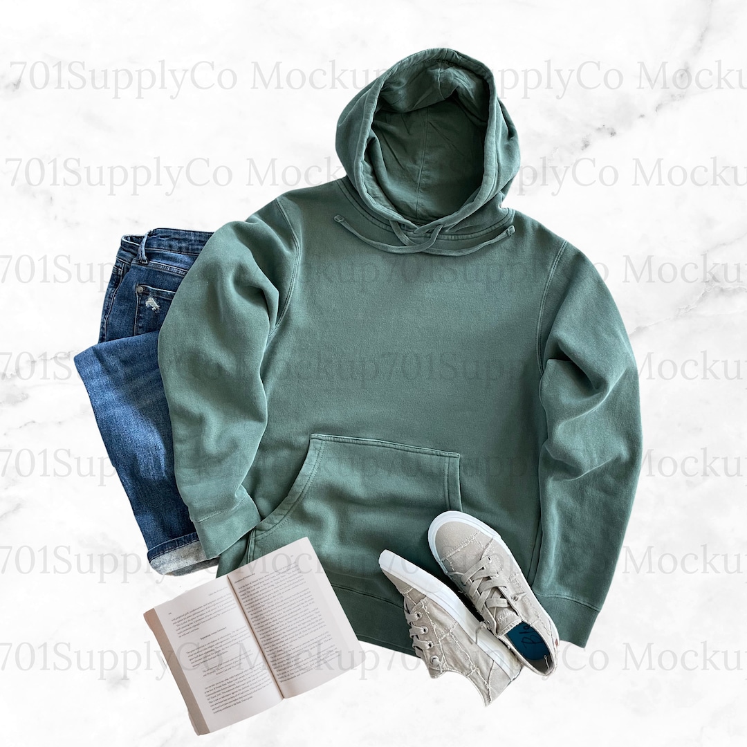 Independent Trading Company, PRM4500, Pigment Dyed Hooded Sweatshirt ...