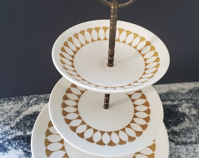 Vintage MCM 3 Tier Appetizer Tray - Etsy