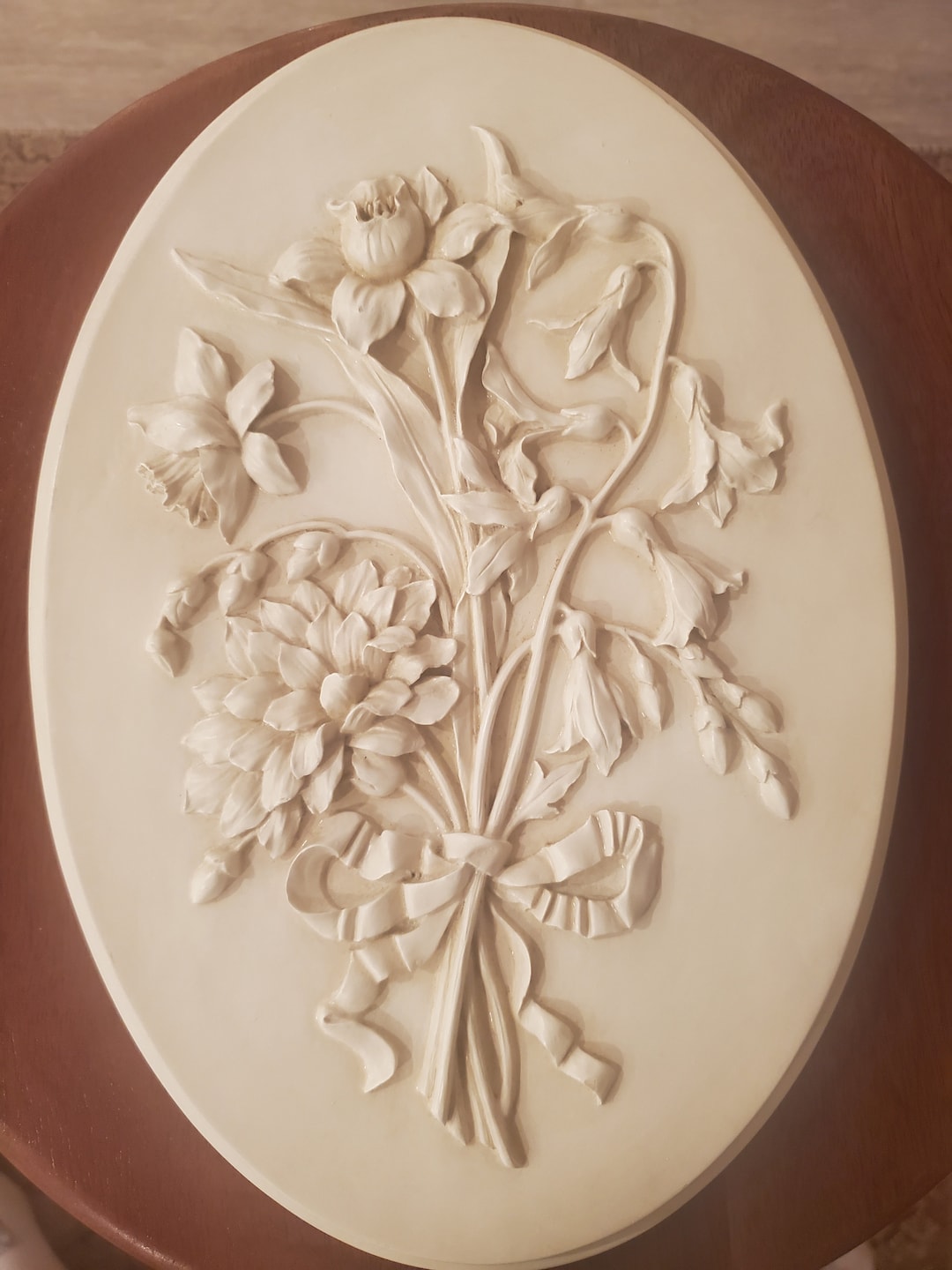 Set of 3 Vintage Floral Wall Plaques - Etsy