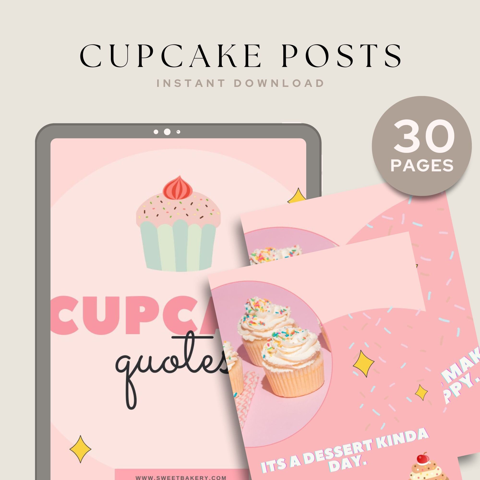 Bakery Instagram Templates, Posts for Cake Decorator, Bakery Branding ...