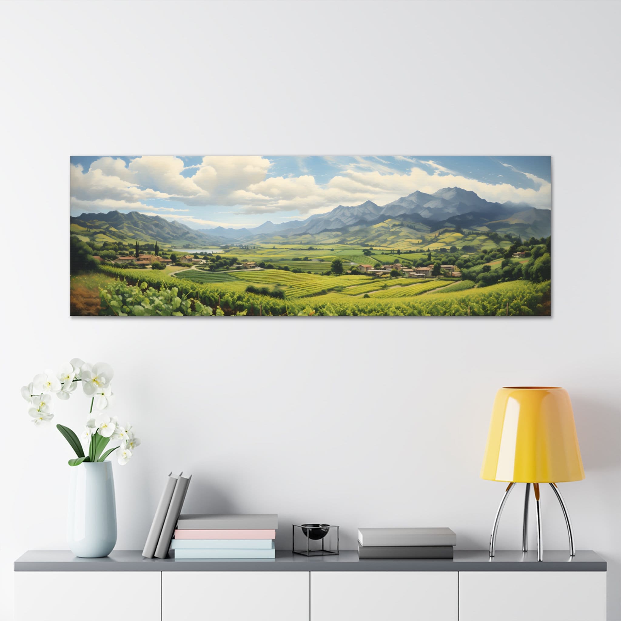 Napa Valley Ultra-wide Painting Canvas Painting Includes Frame ...