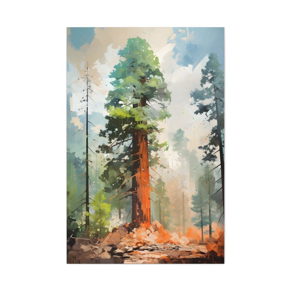 Redwood Painting - Etsy