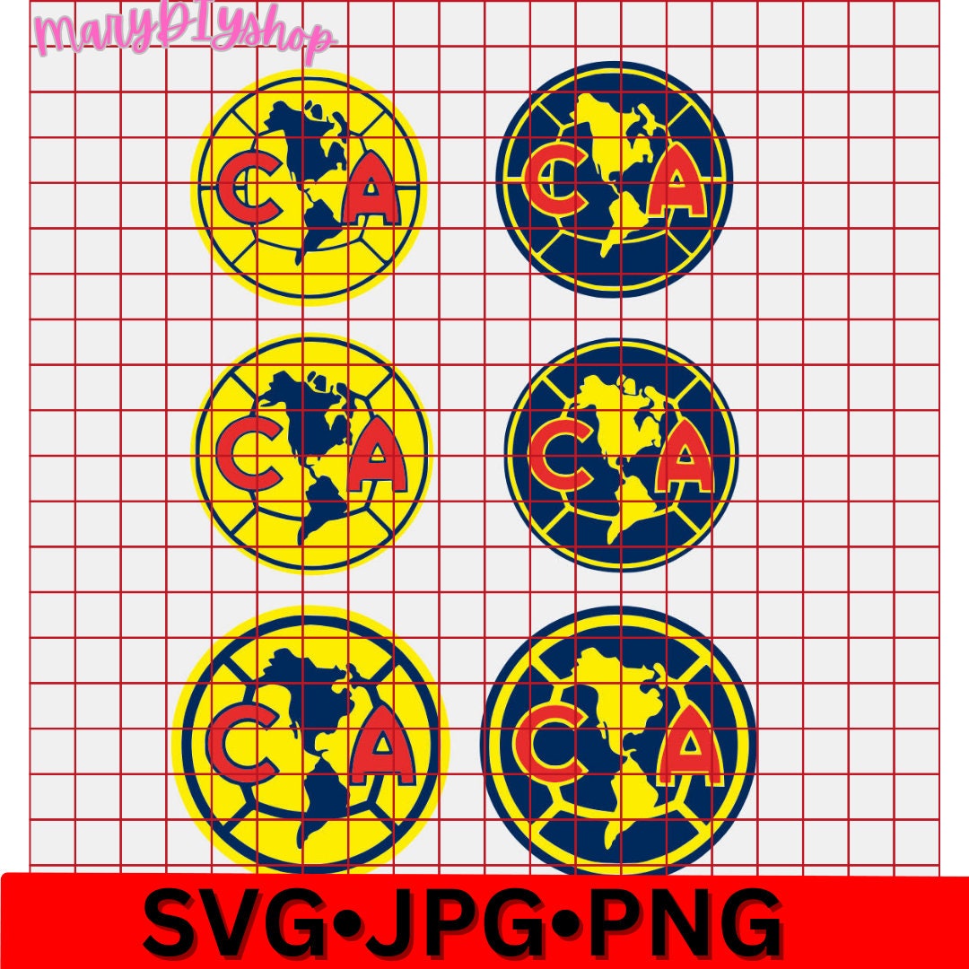 Club America Logos SVG JPG PNG Instant Download - Etsy