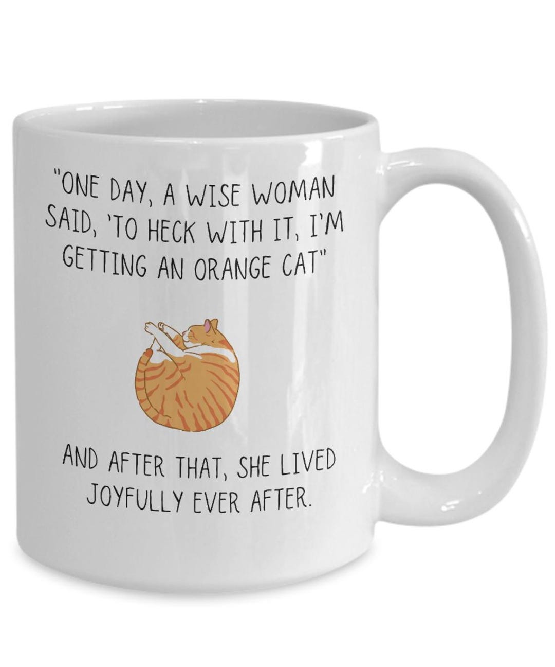 Orange Cat Coffee Cup, Cat Lovers, Orange Cats Mom, Tabby Cat - Etsy