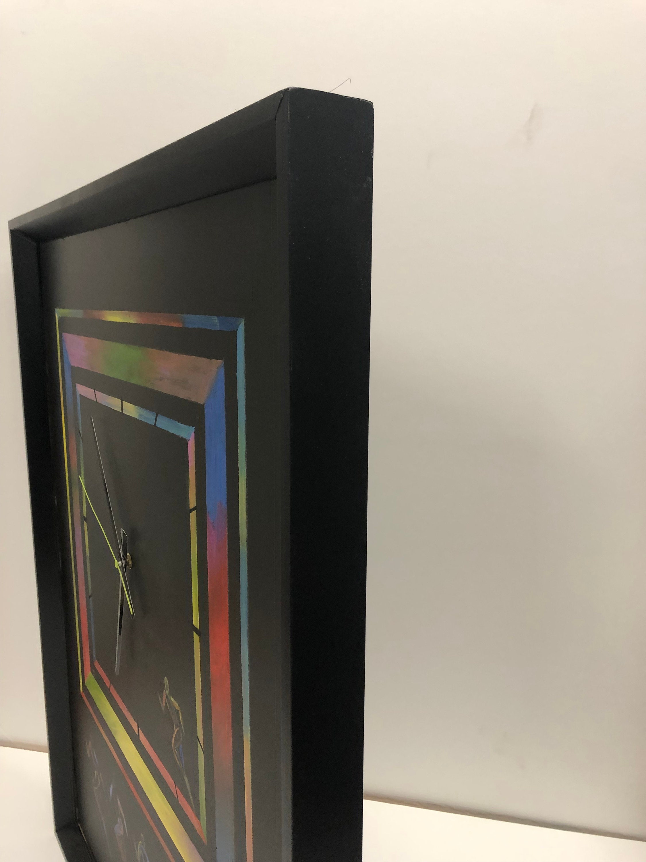 Contemporary Art Clock-picture - Etsy