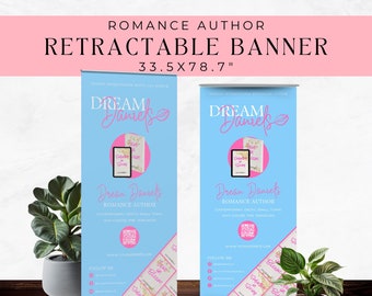 Romance Author Stand up Banner Template Ebook Banner Retractable Banner ...
