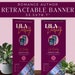 Retractable Banner Canva Template Romance Authors | Roll up Banner ...