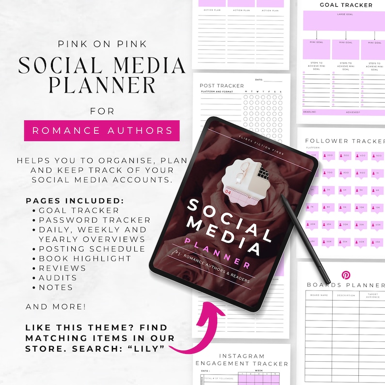 Author Social Media Planner | Grow Followers | Author Marketing ...