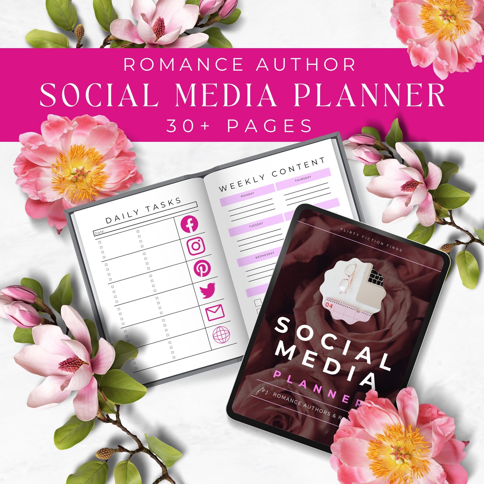 Author Social Media Planner | Grow Followers | Author Marketing ...