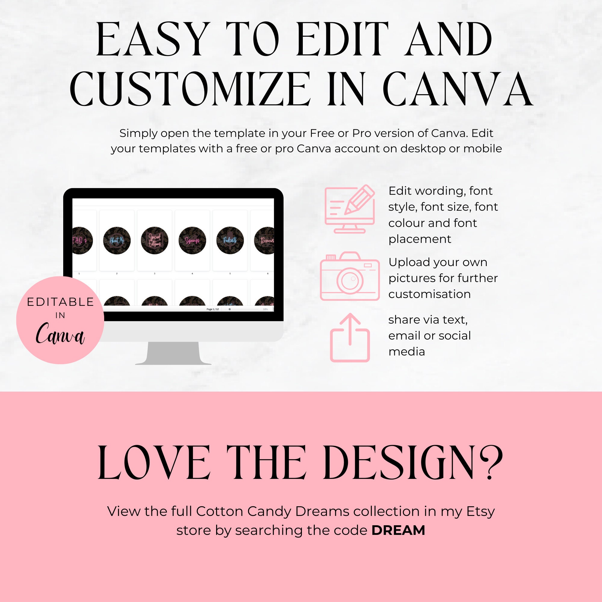 Instagram Highlight Covers for Romance Authors 12 Pack | Neon Pink ...