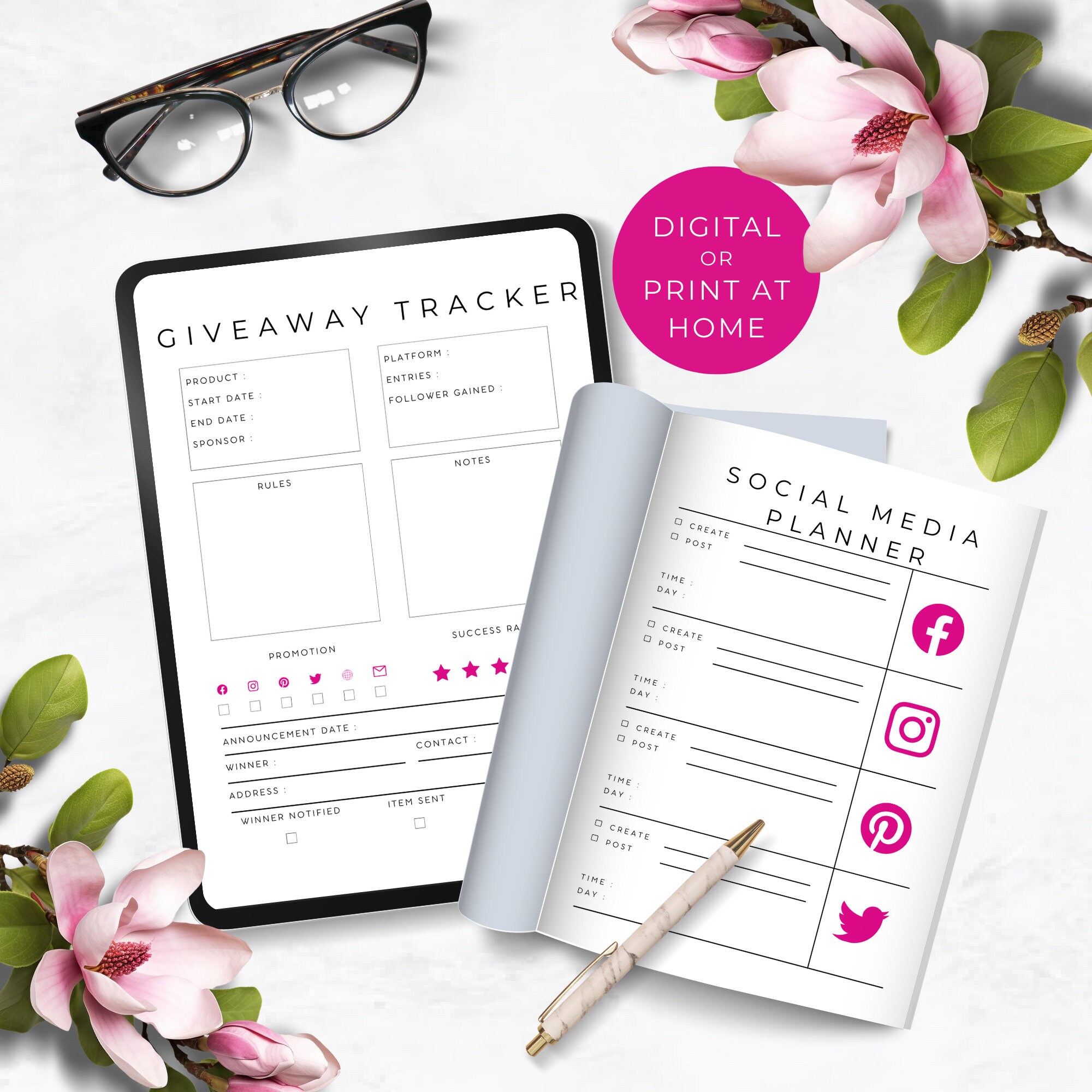 Author Social Media Planner | Grow Followers | Author Marketing ...