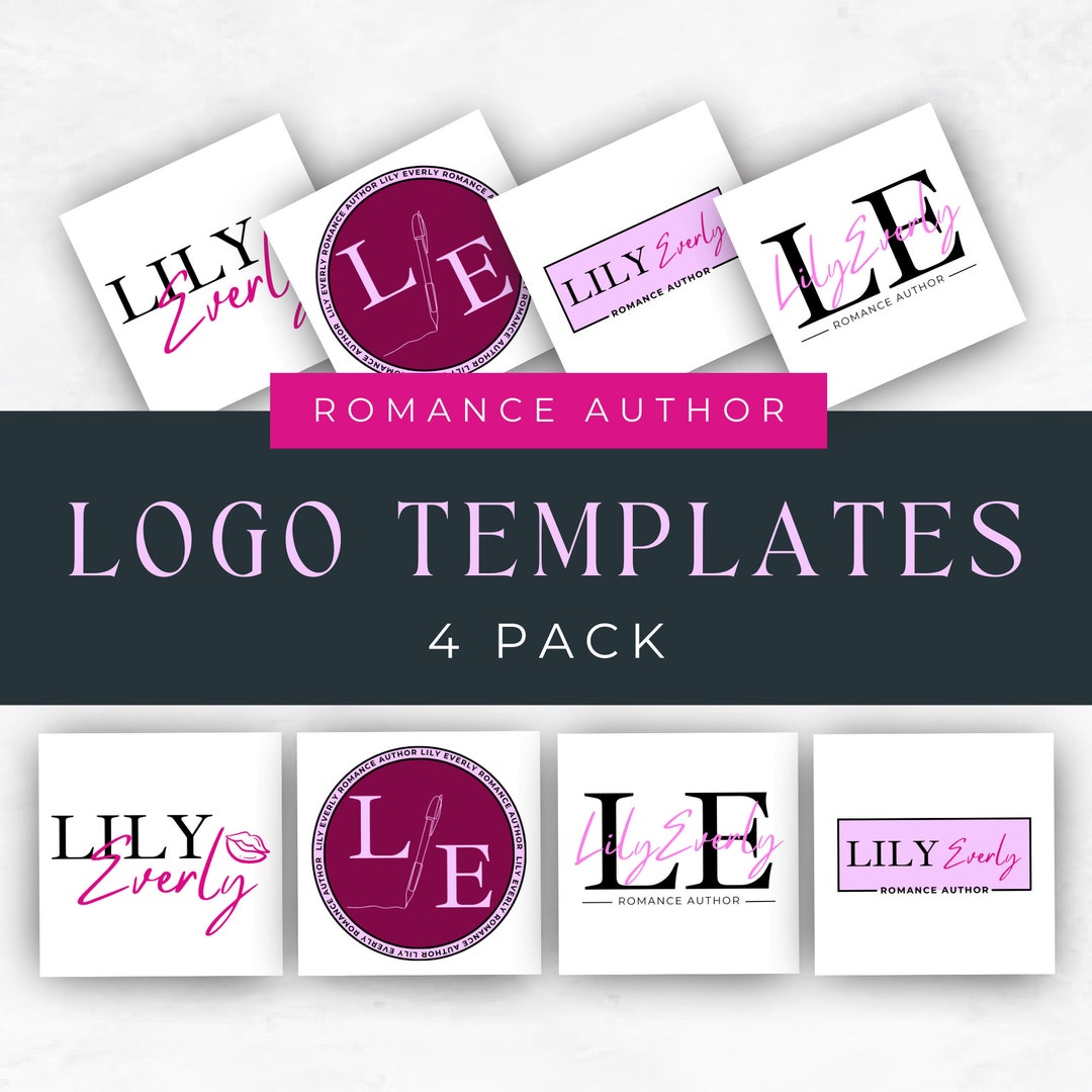 Romance Author Branding | Premade Logo Design | Diy Logo Designs ...