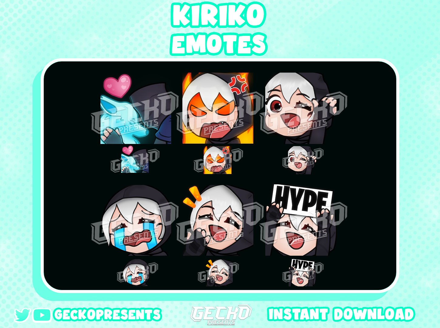 6 Kiriko OW2 Emotes | Static | Twitch Emotes, Discord Emotes - Etsy